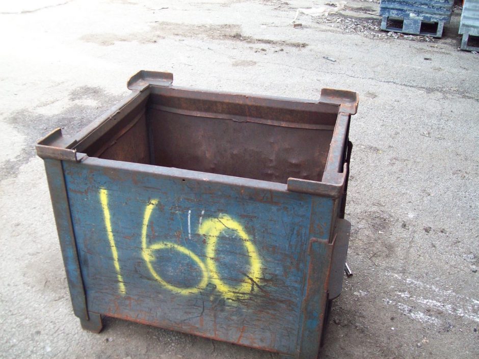Item #664: Steel Bins with Sliding Gate 24" x 30" x (24" ID) | RDR ...
