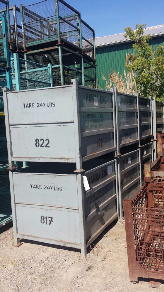 Item #663: Steel Solid Bins 40" x 48" x 40" o/h (32" ID) | RDR Steel Sales