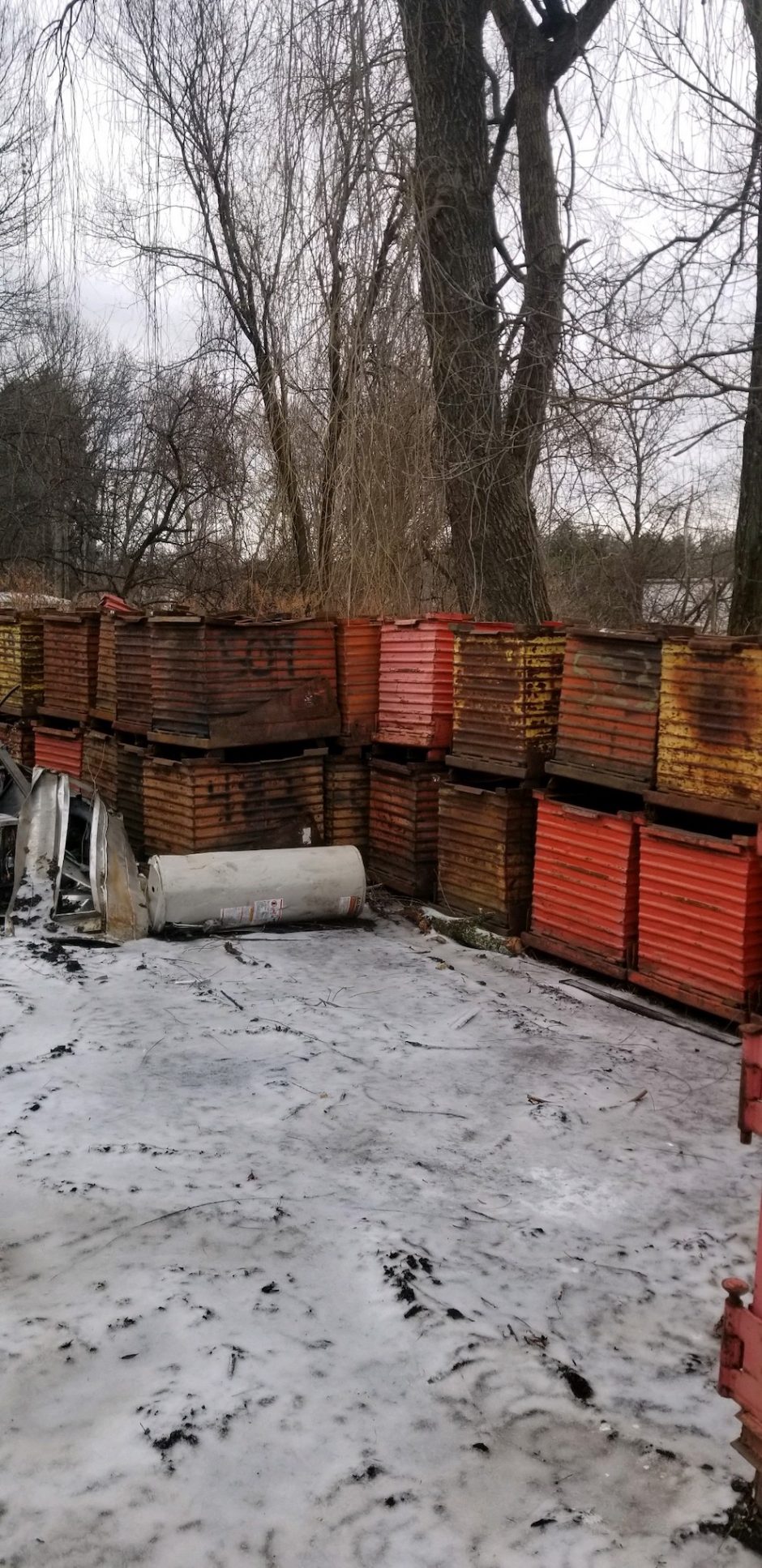 Item #994: Steel Corrugated Drop Bottom Bins 48" x 33" x 43" o/h | RDR ...