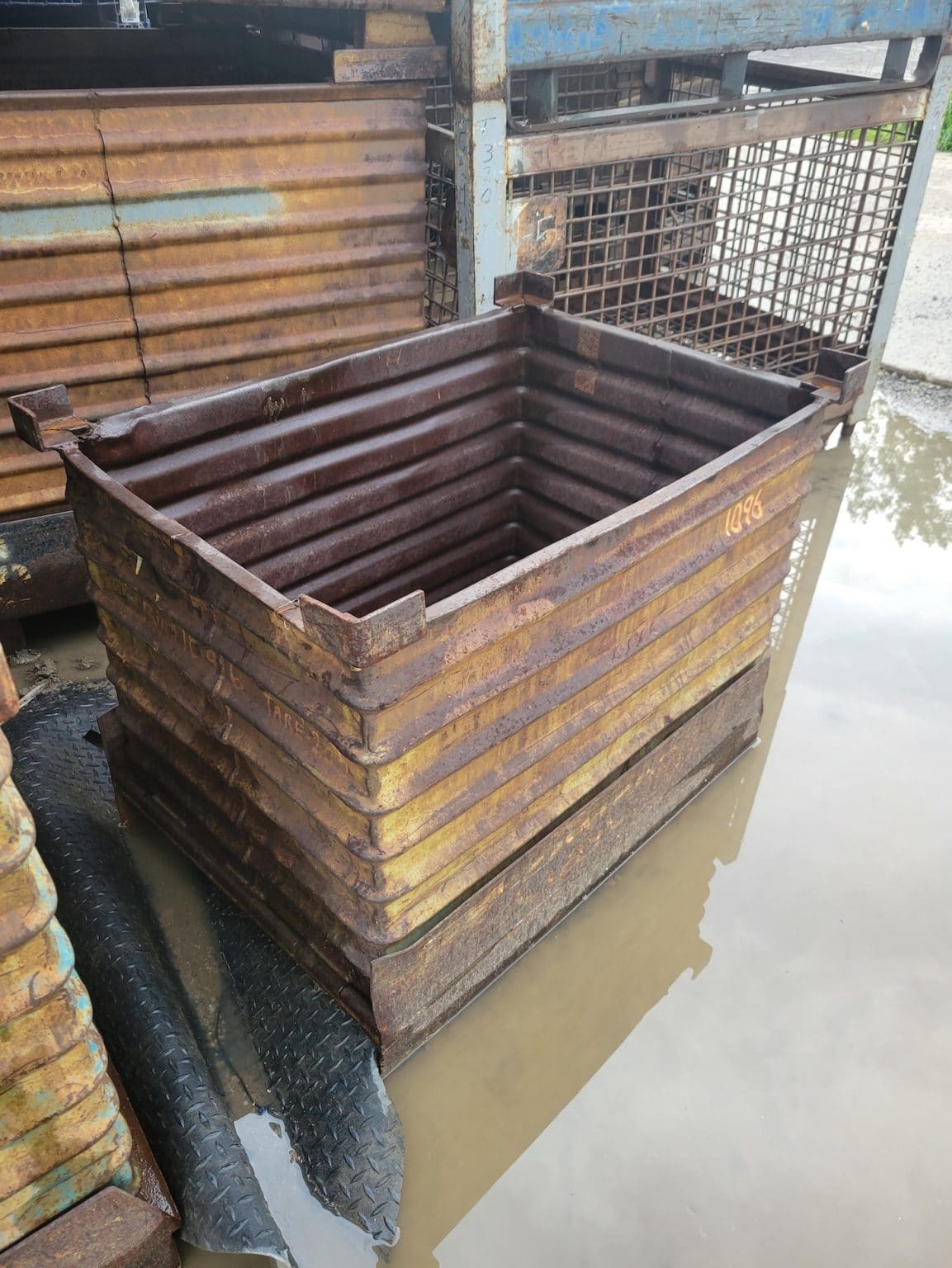Item #2051: Steel Drop Bottom Bins 26" x 38" x 30" o/h, (24" ID). | RDR ...