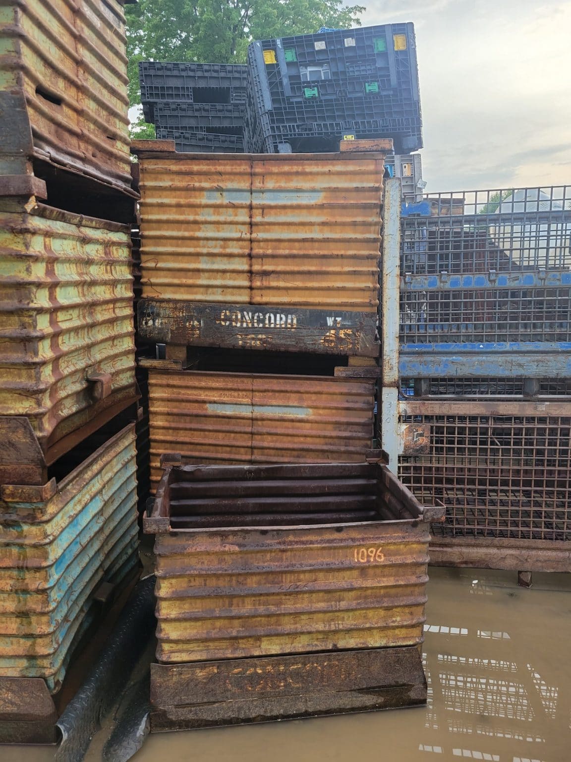 Item #2050: Steel Drop Bottom Bins 42" x 48" x 42" o/h, (36" ID). | RDR ...