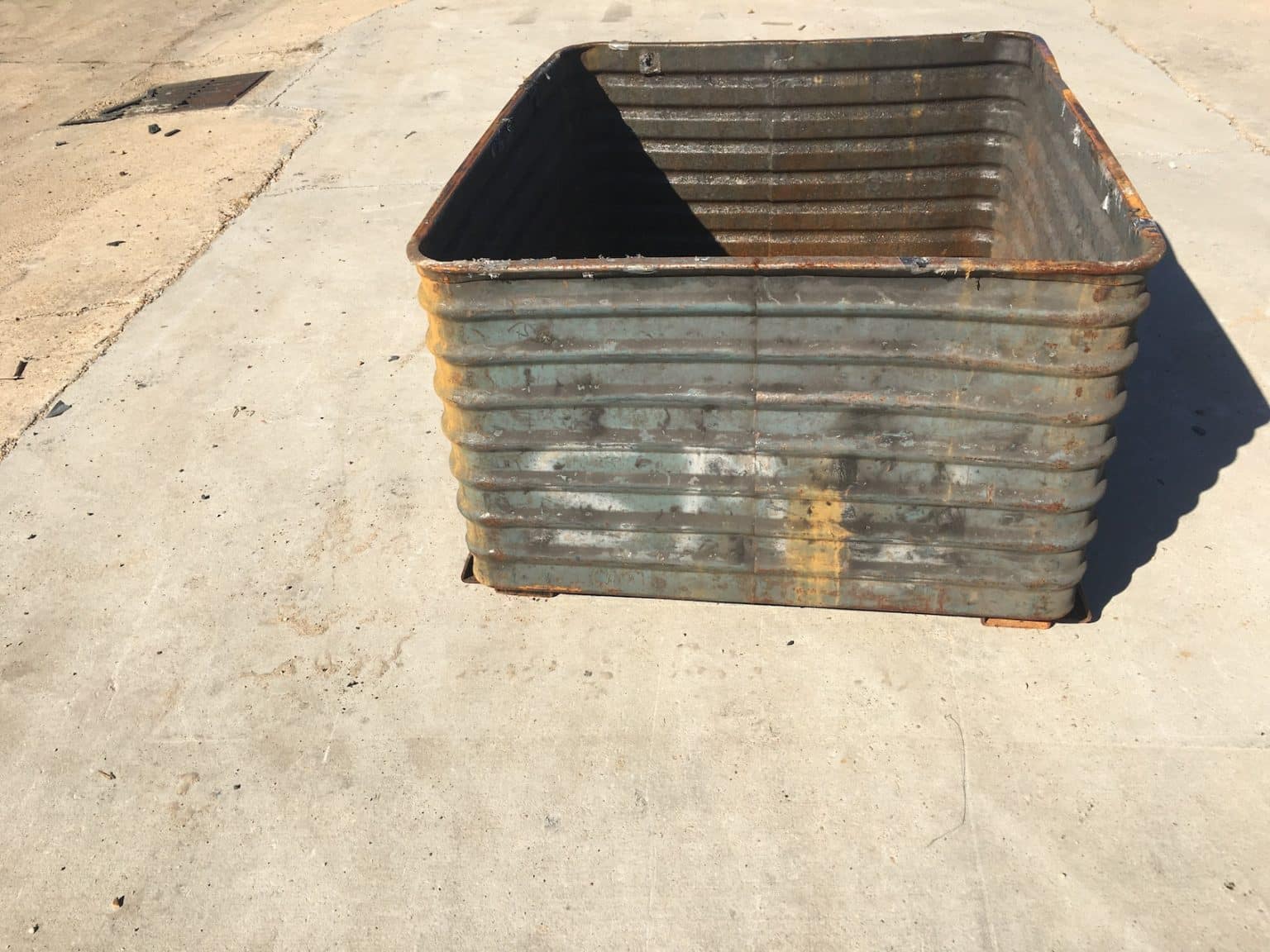Item #2189: Steel Corrugated Bins 47" x 40" x 28" OA ht, no gates ...