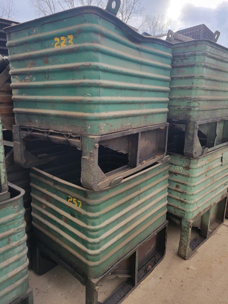 Item #2228: Steel Optional Drop Bottom Bins 28" x 36" x 34" OA ht, (22 ...